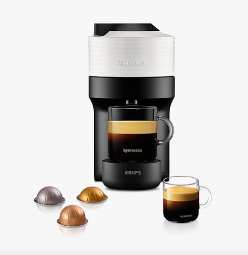 Nespresso Vertuo Pop Coffee Pod Machine by Krups, Coconut White