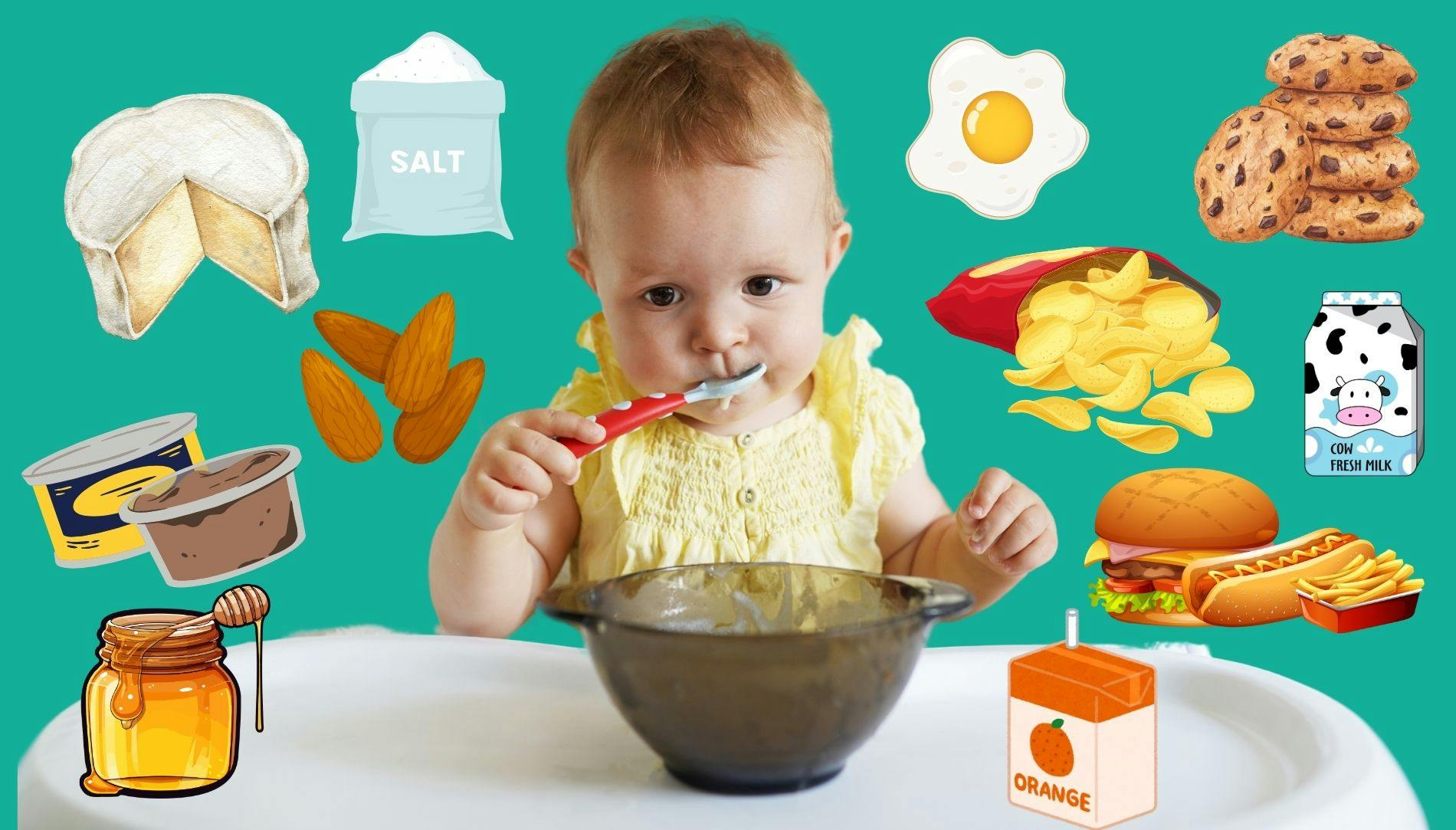 Foods to avoid until your baby’s first birthday, according to experts