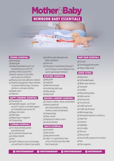 What to buy for your newborn baby: the ultimate checklist