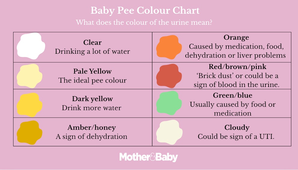 Understanding baby pee: colour, smell and frequency