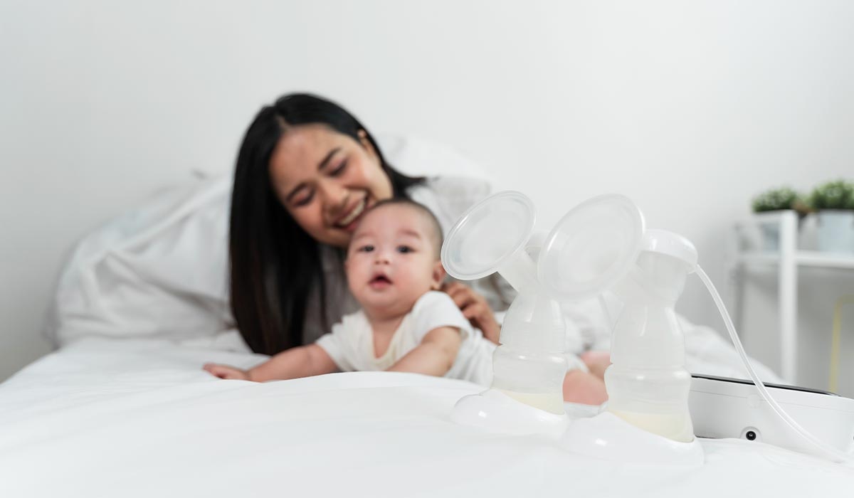 Best position for breast pumping