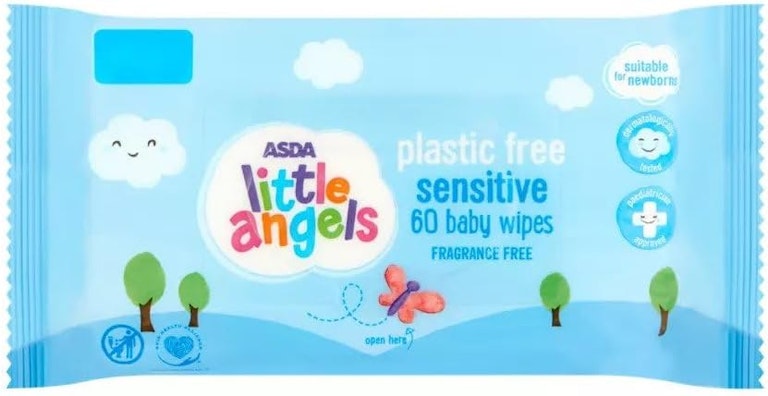 ASDA Little Angels Plastic Free Sensitive 60 Baby Wipes Review