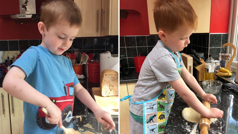 Baking with toddlers