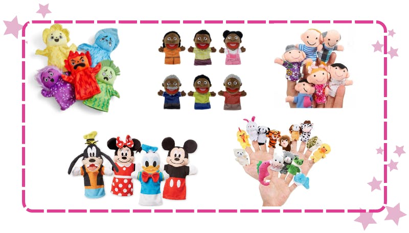Hand and finger puppets to keep kids entertained