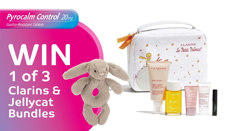 Win a Clarins Maternity Set and Jellycat Bunny Rattle