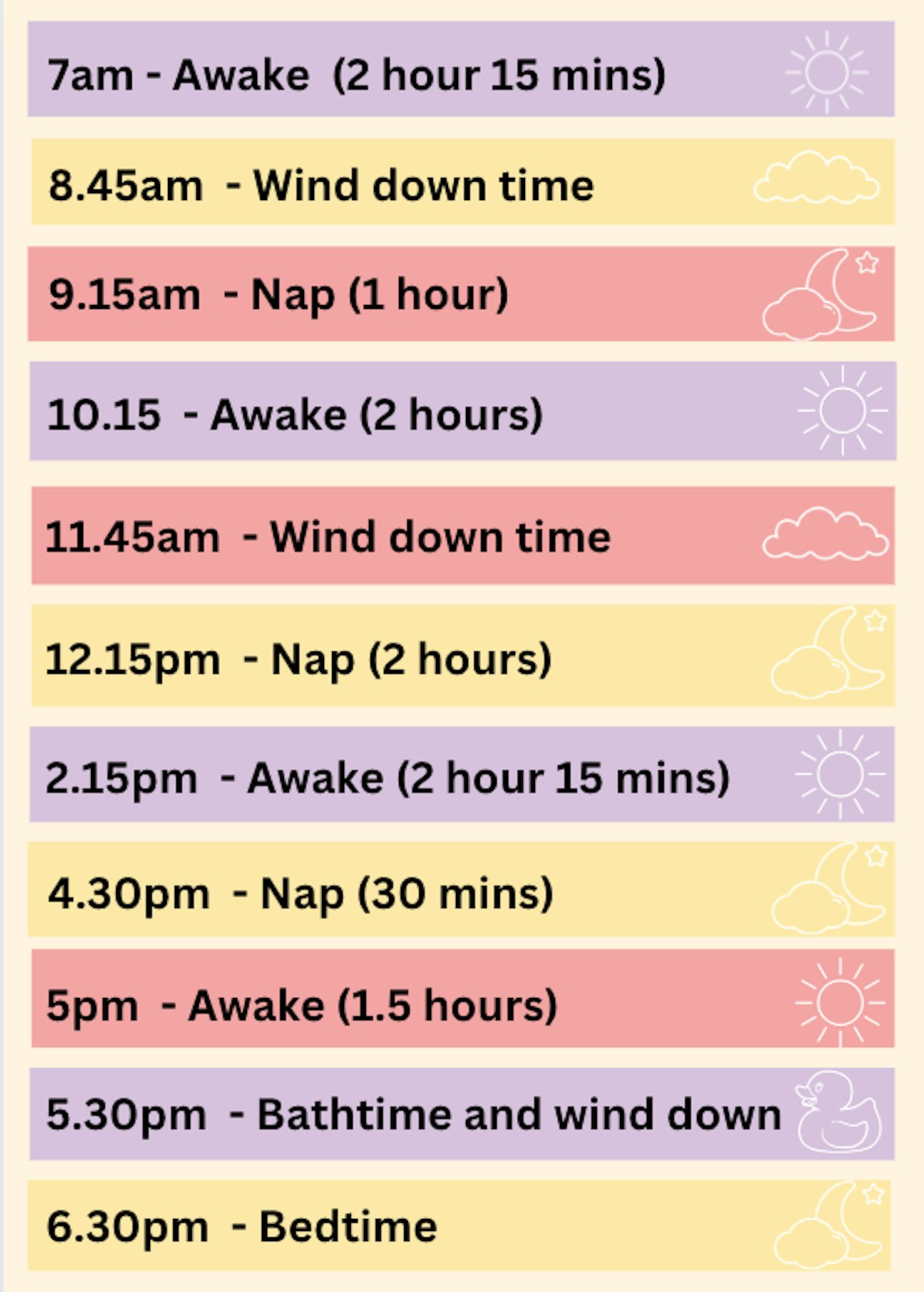 An expert's 6-month-old baby sleep schedule