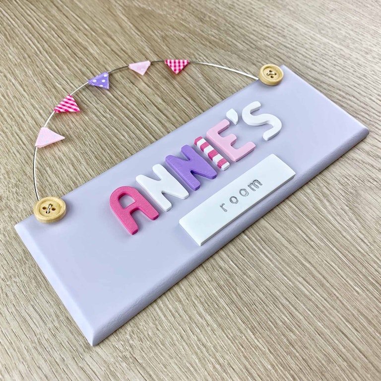 Baby name plaques to personalise your child's nursery or room