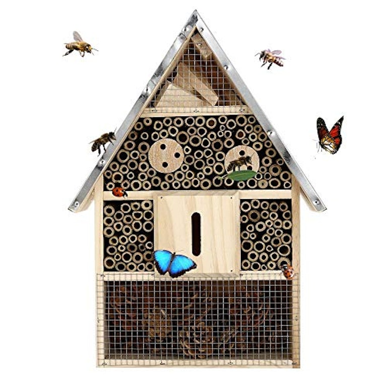 How to make bug hotels for kids playing outdoors in nature