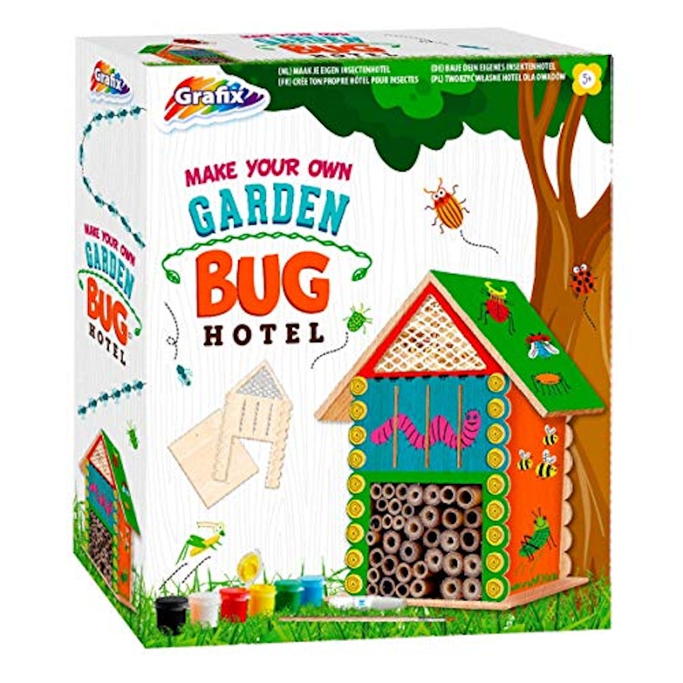 How to make bug hotels for kids playing outdoors in nature