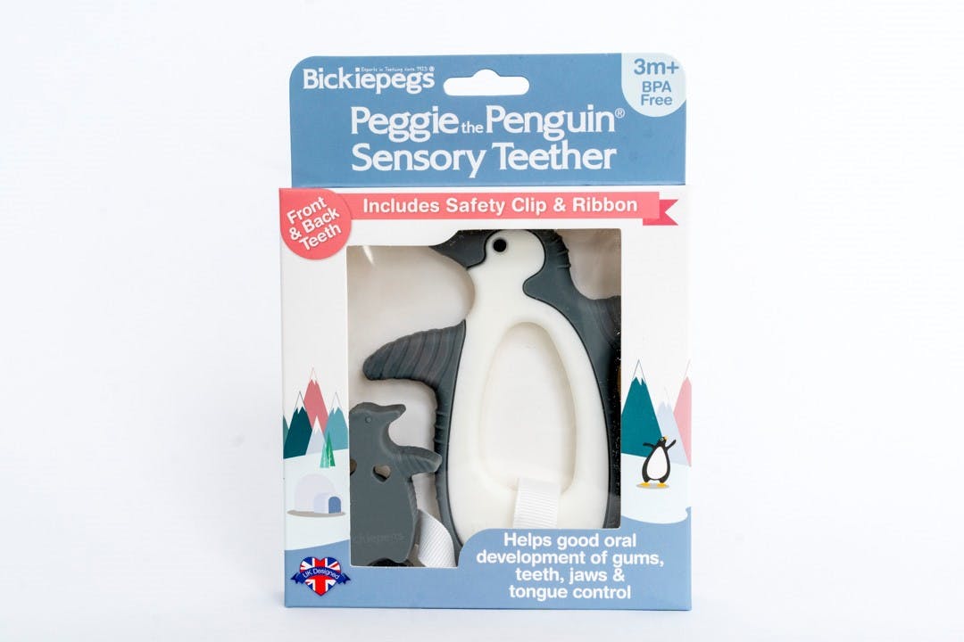 Bickiepegs Peggie the Penguin® Sensory Teether