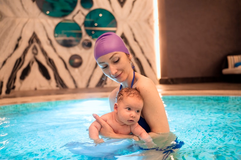 A guide to baby swimming with advice from Rebecca Adlington