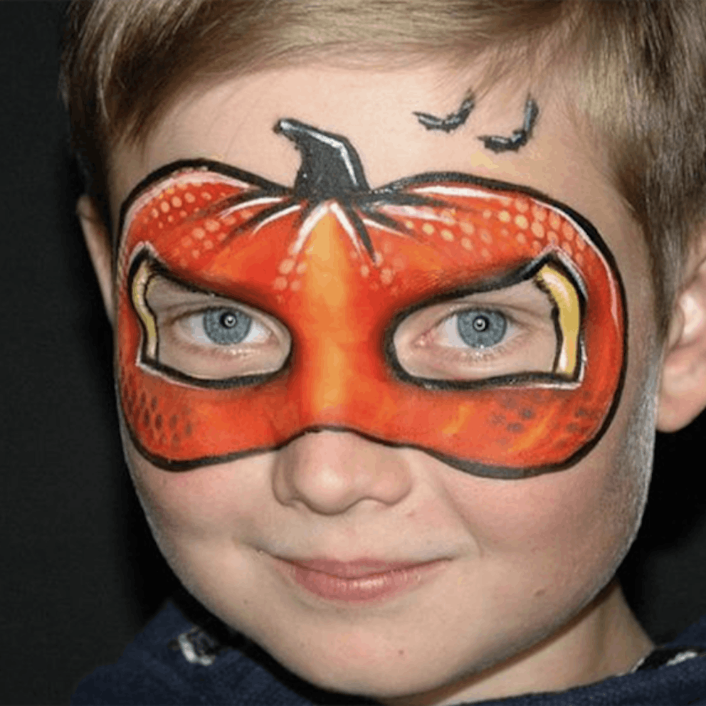 Easy pumpkin face paint ideas for kids
