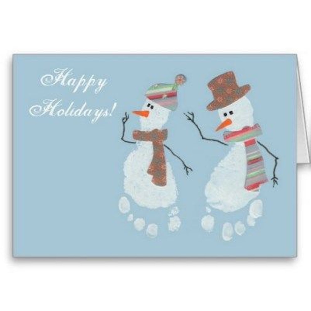 Handmade Christmas card ideas for children