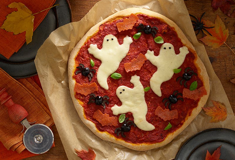Spooky pizza by Annabel Karmel | Family Life | Mother & Baby
