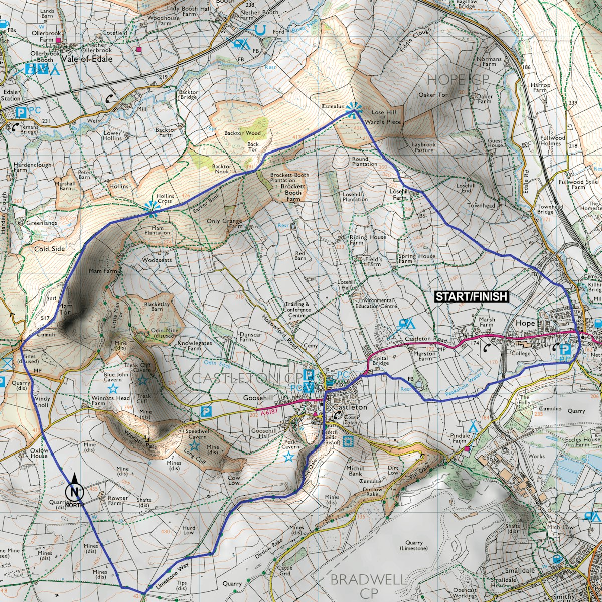 Mam Tor and the Great Ridge route guides | Step-by-step