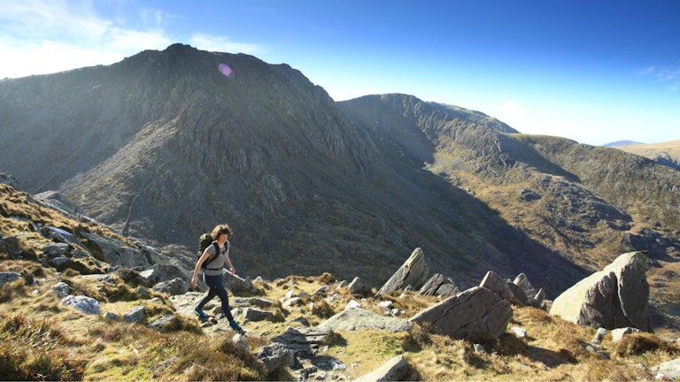 Glyderau three peaks route: Tryfan, Glyder Fach and Glyder Fawr