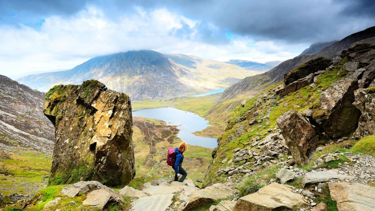 Glyderau three peaks route: Tryfan, Glyder Fach and Glyder Fawr