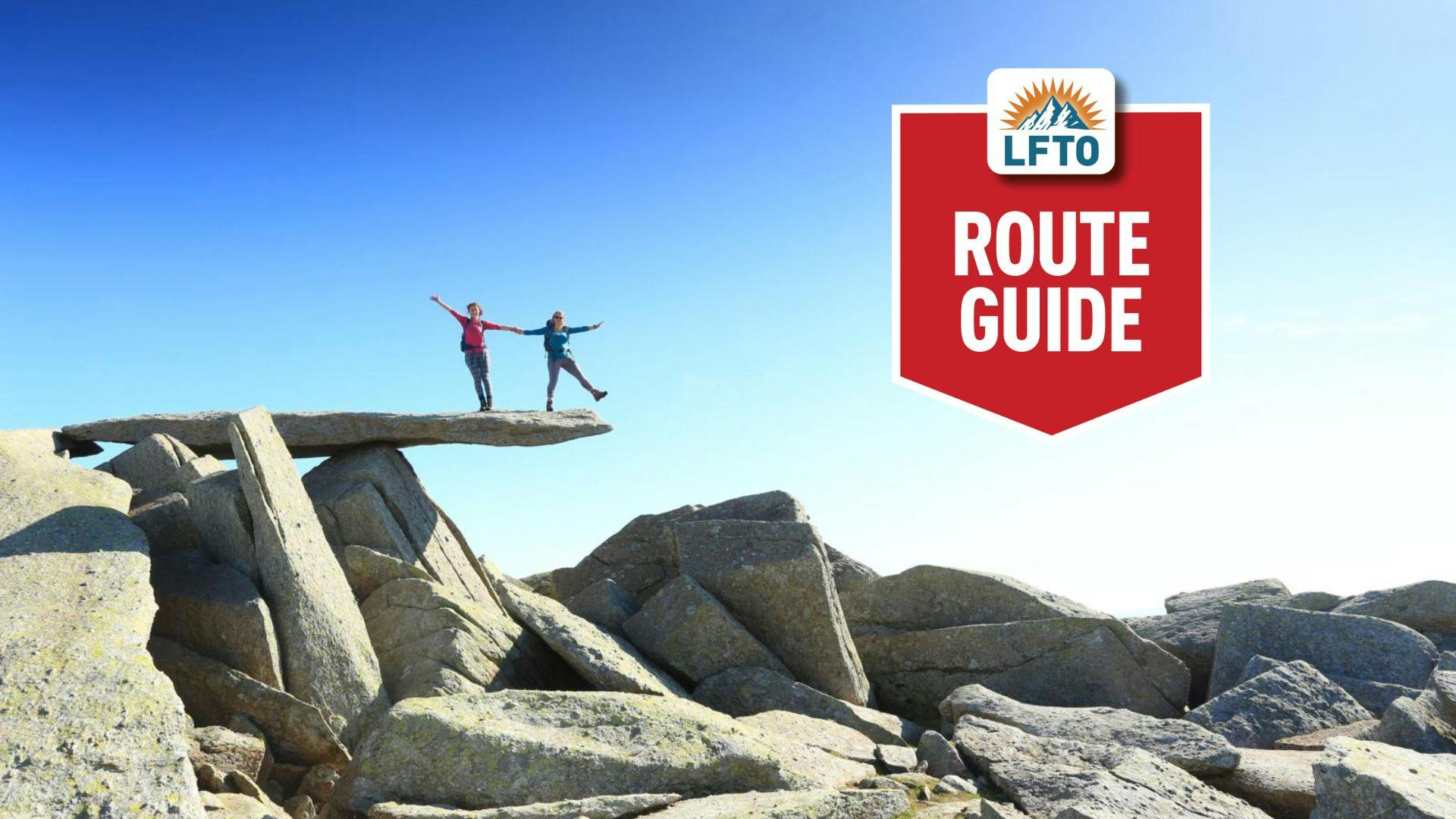 Glyderau three peaks route: Tryfan, Glyder Fach and Glyder Fawr