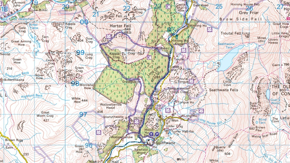 Harter Fell walking route – big views of England's highest mountain