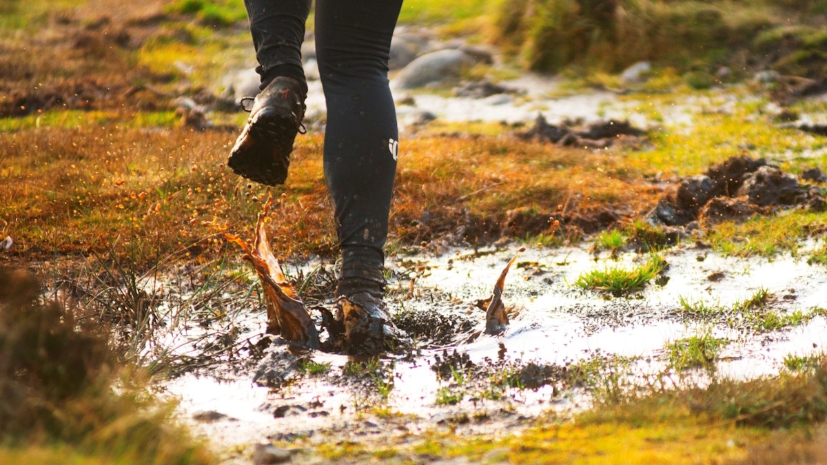 How to run in mud: Embrace the mess and puddles