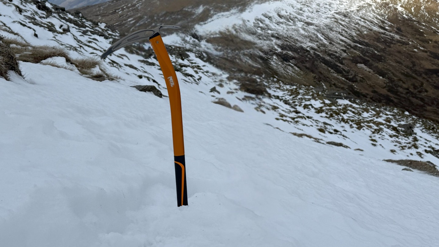 Petzl Summit Evo Ice Axe reviewed in the Welsh mountains
