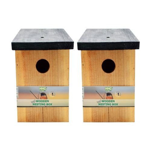Wooden Wild Bird Nesting Boxes (2)