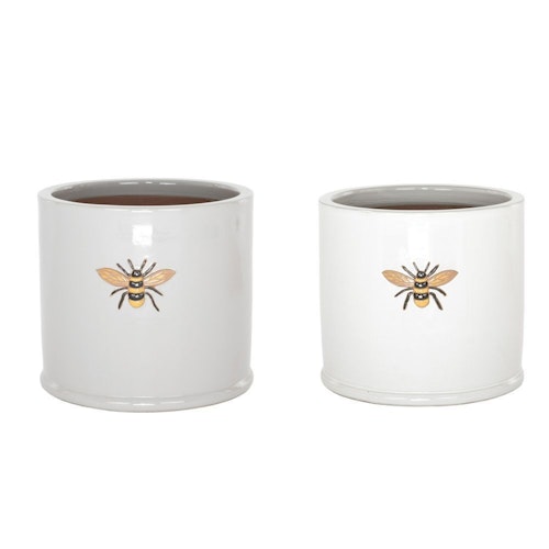 Woodlodge 29cm Wisteria Bee Cylinder Planter