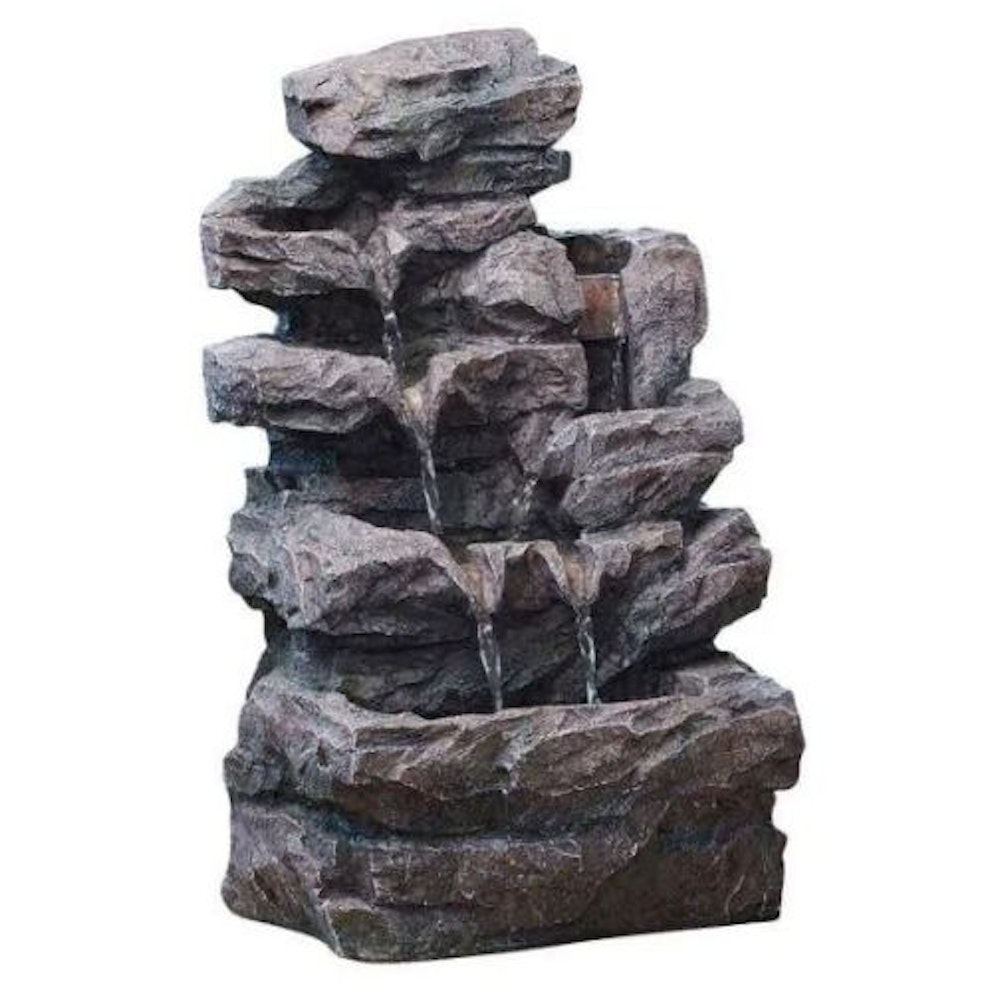 Rock water features for natural serenity