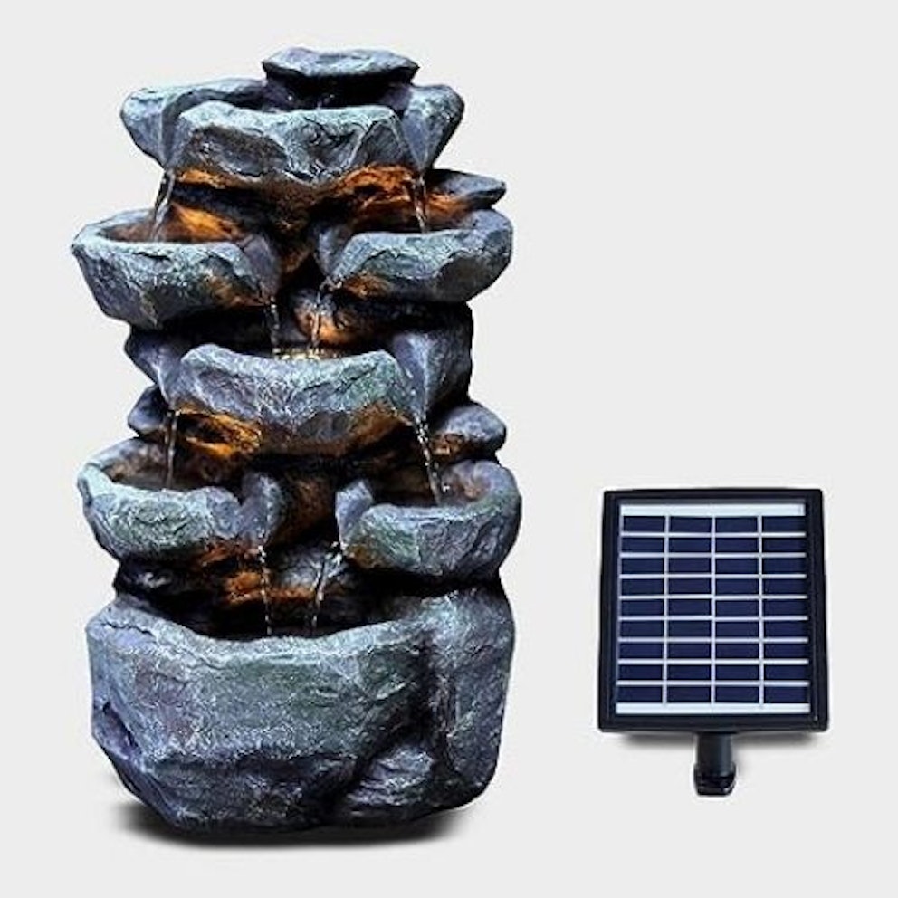 Rock water features for natural serenity