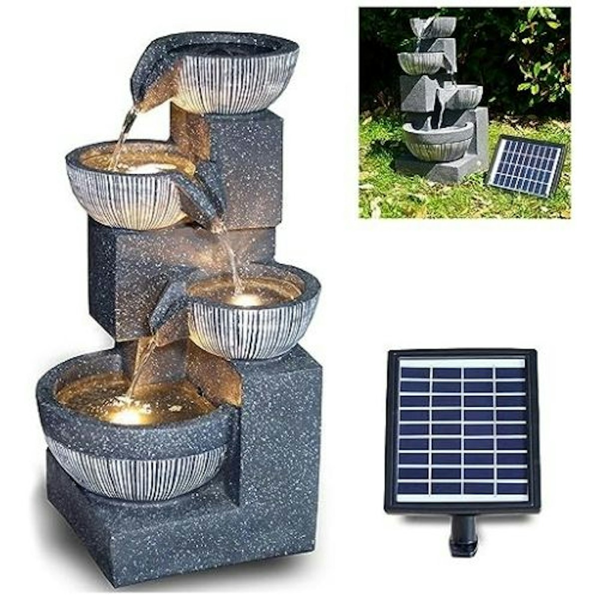 Cascade water features for zen tranquillity