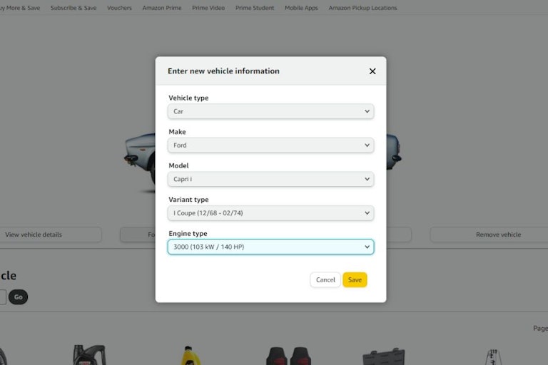 CAR's guide to using Amazon Garage to find the right car parts