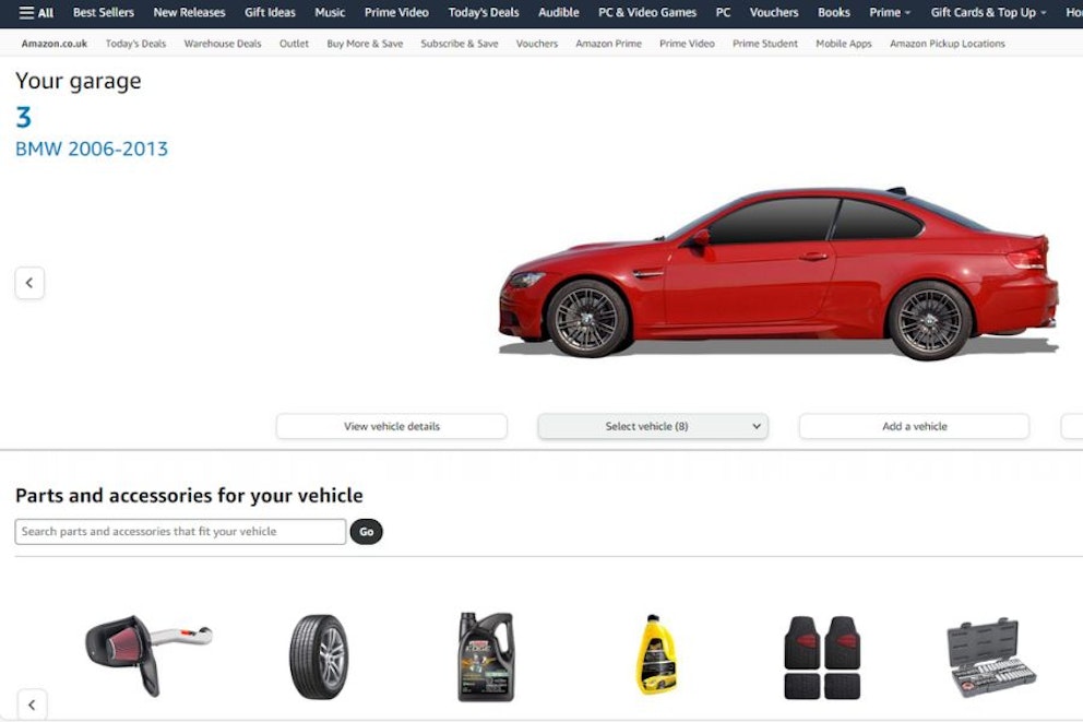 CAR's guide to using Amazon Garage to find the right car parts