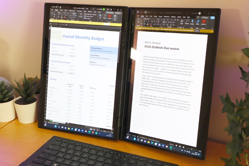 ASUS Zenbook DUO OLED dual screen laptop review