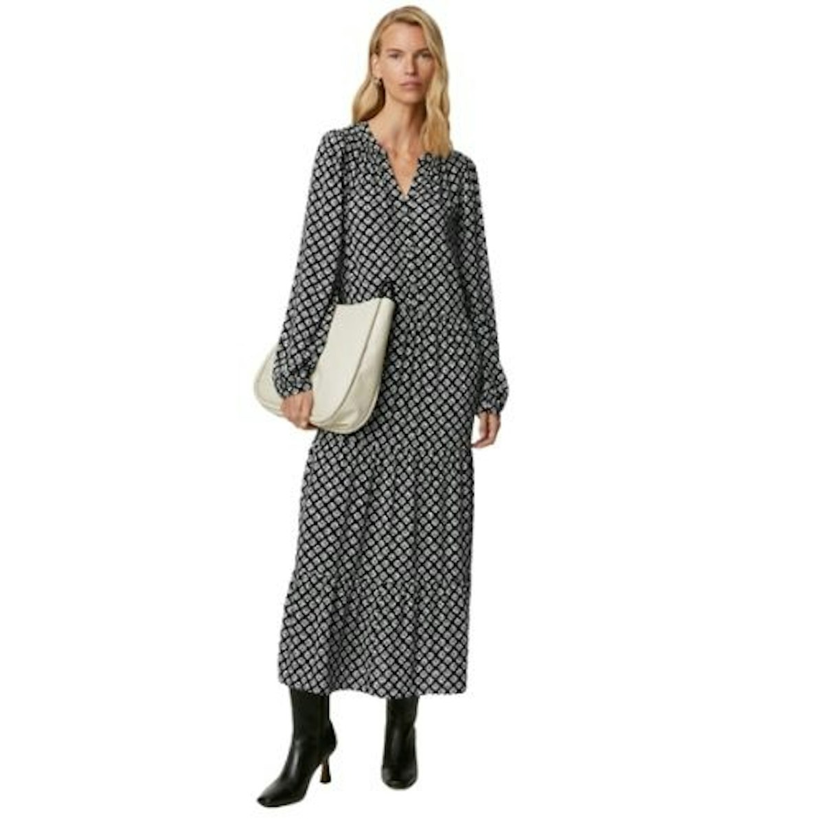 Long sleeve midi dress