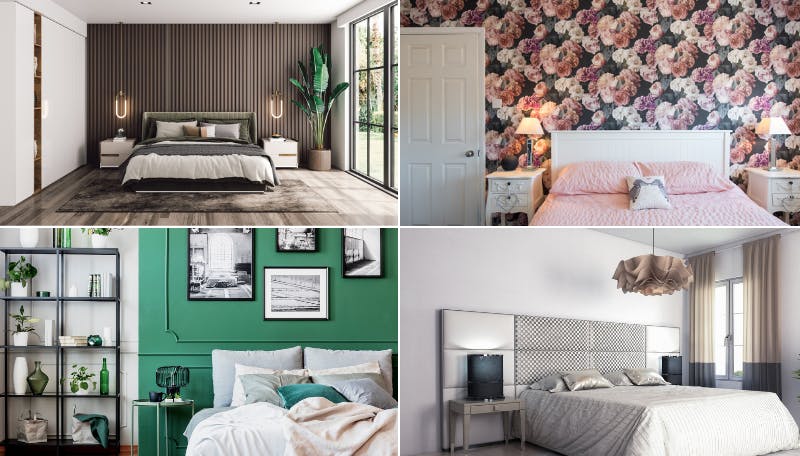 6 aesthetic feature wall ideas to jazz up your bedroom