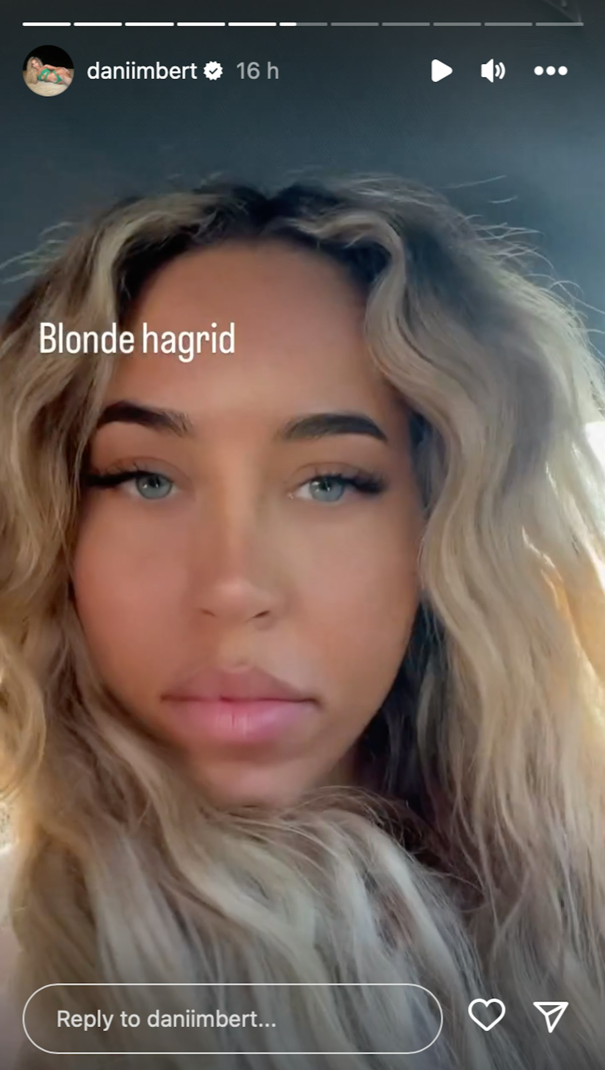 TOWIE's Dani Imbert unveils 'blonde Hagrid' hair and it's an actual vibe