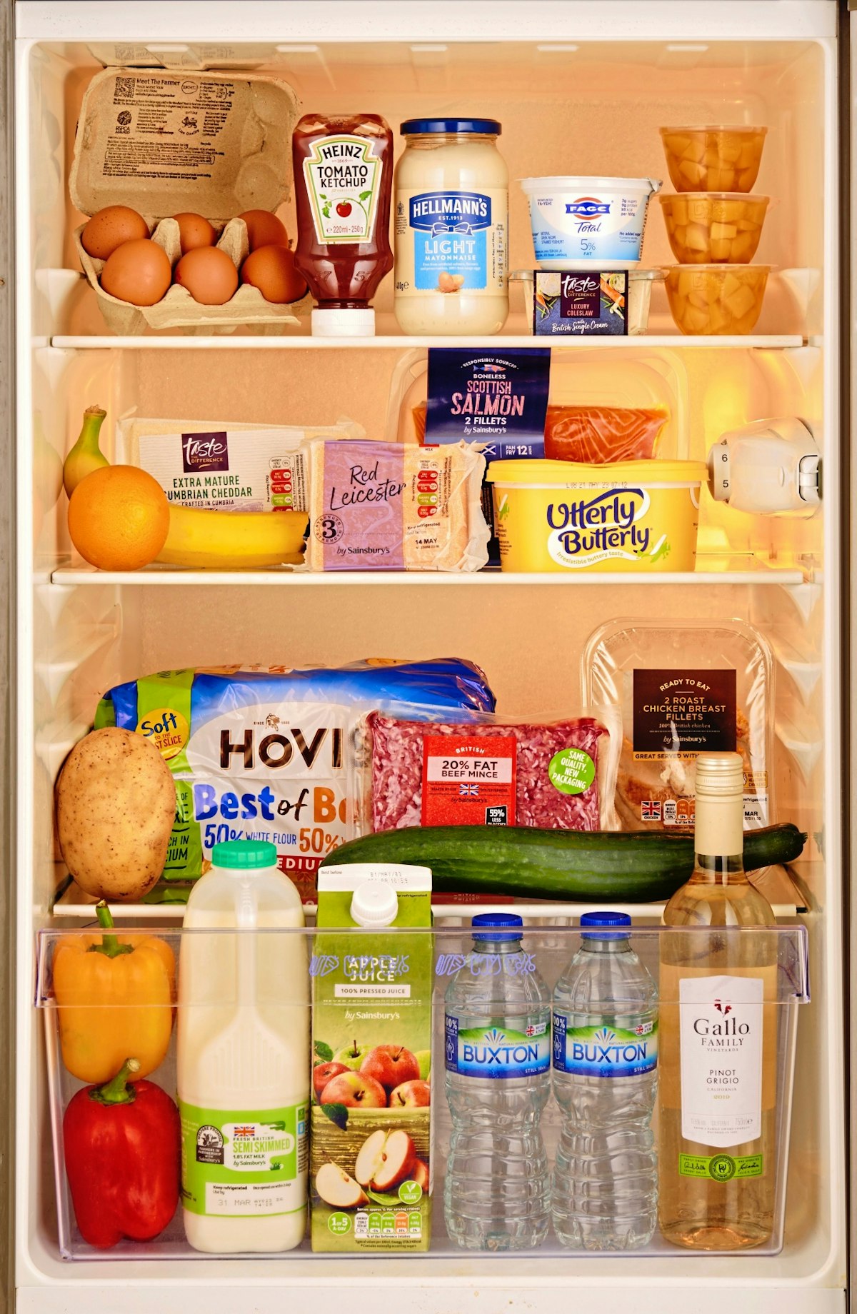 Fridge raider: inside pregnant Love Island star Chyna Mills' fridge.