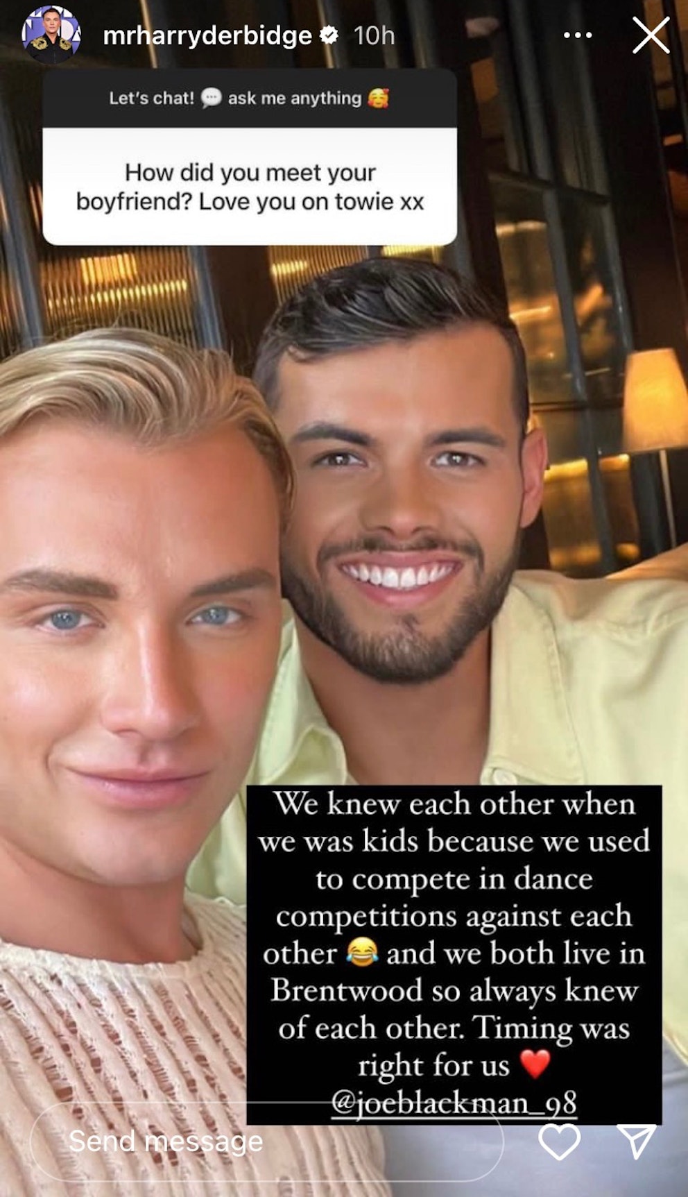 Harry Derbridge shares details about new boyfriend and did someone say ...