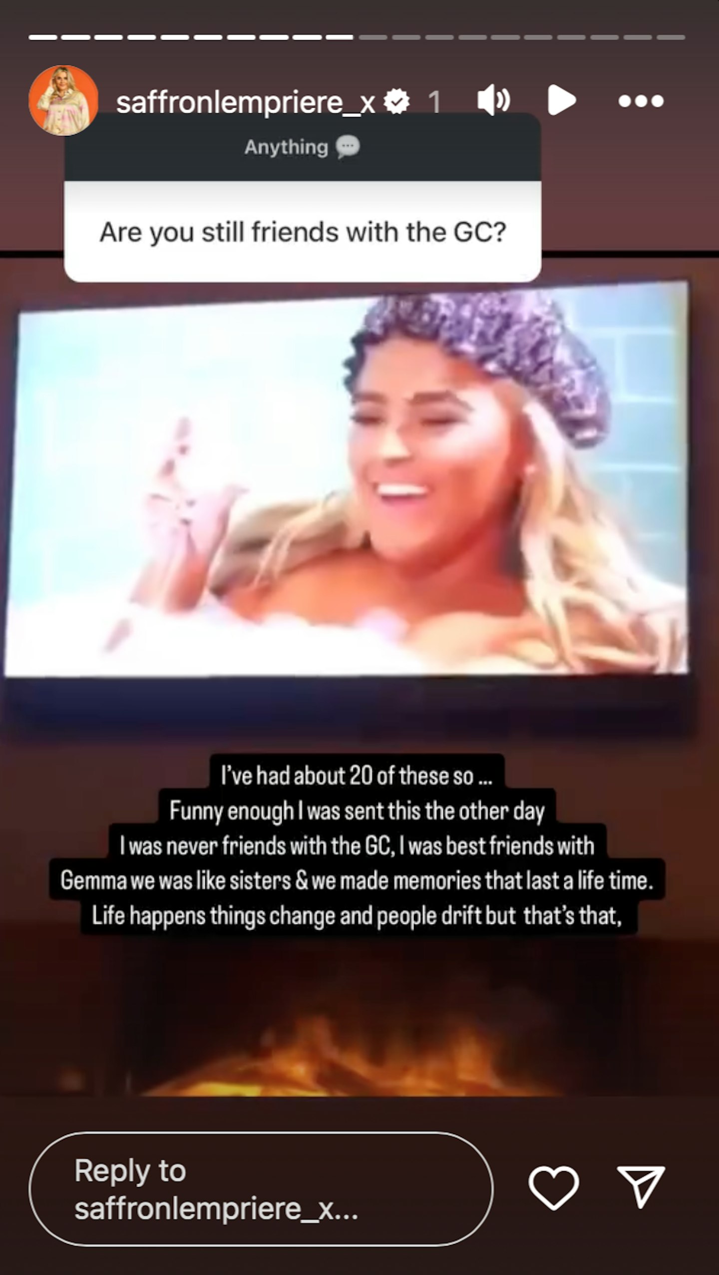 TOWIE's Saffron Lempriere speaks out on feud with 'sister' Gemma Collins