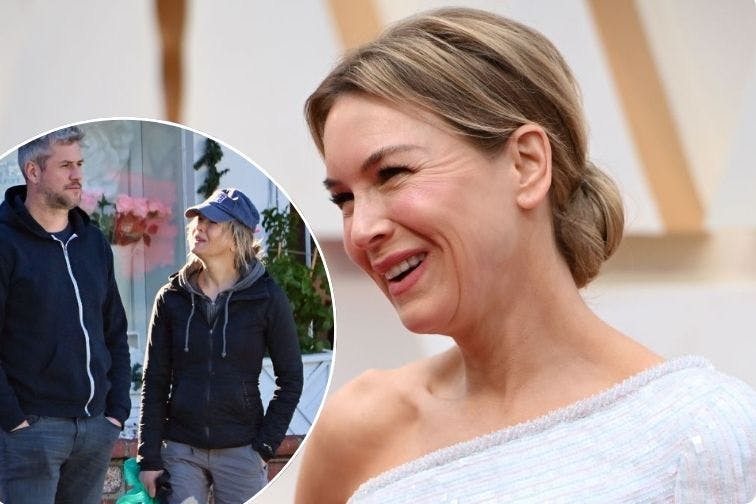 Loved-up Renée Zellweger moves to the UK for her man