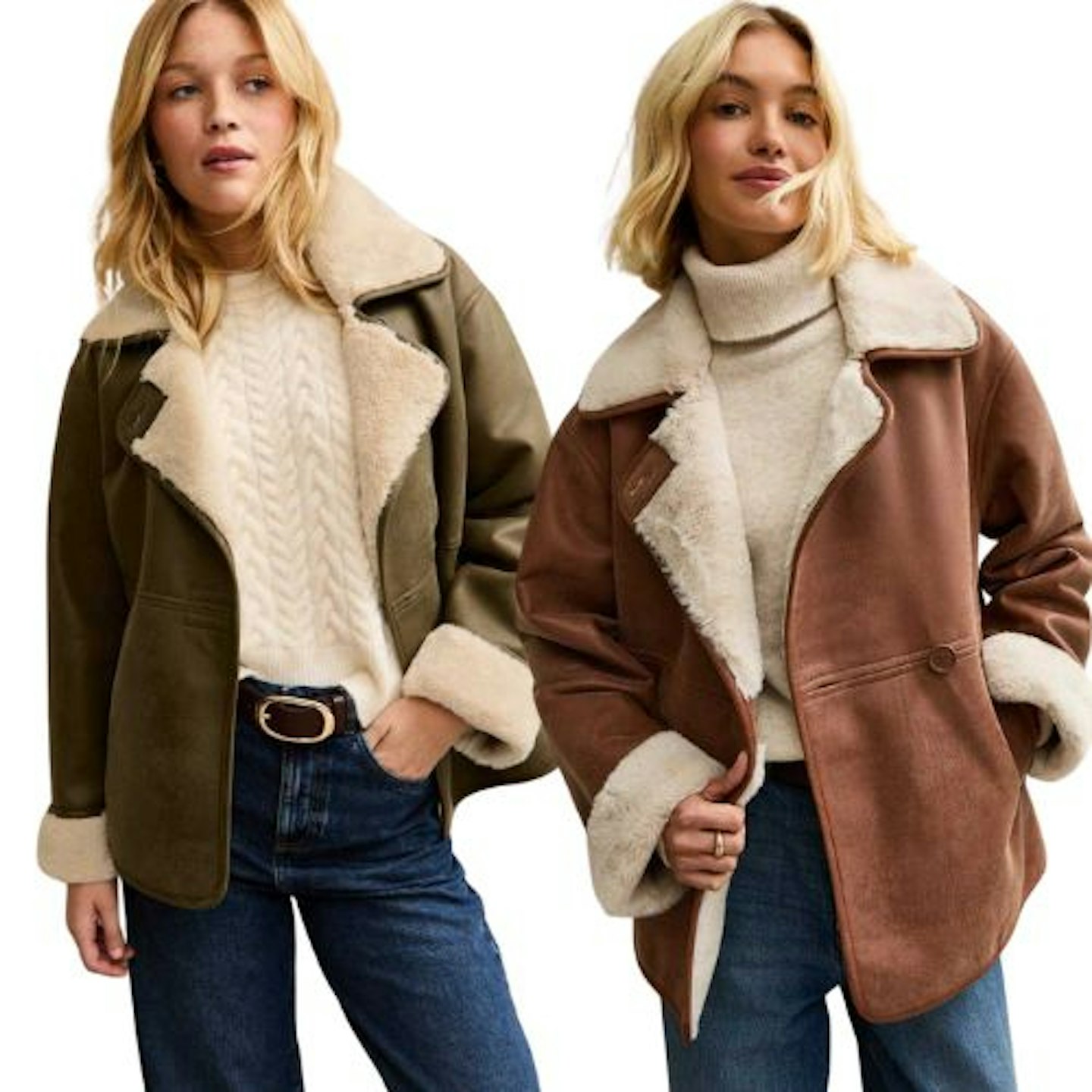 We've found the most stylish shearling coats under £80
