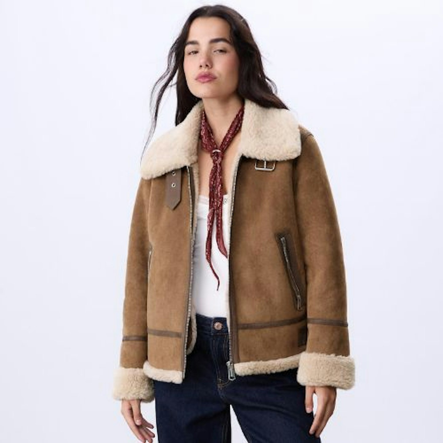 We've found the most stylish shearling coats under £80