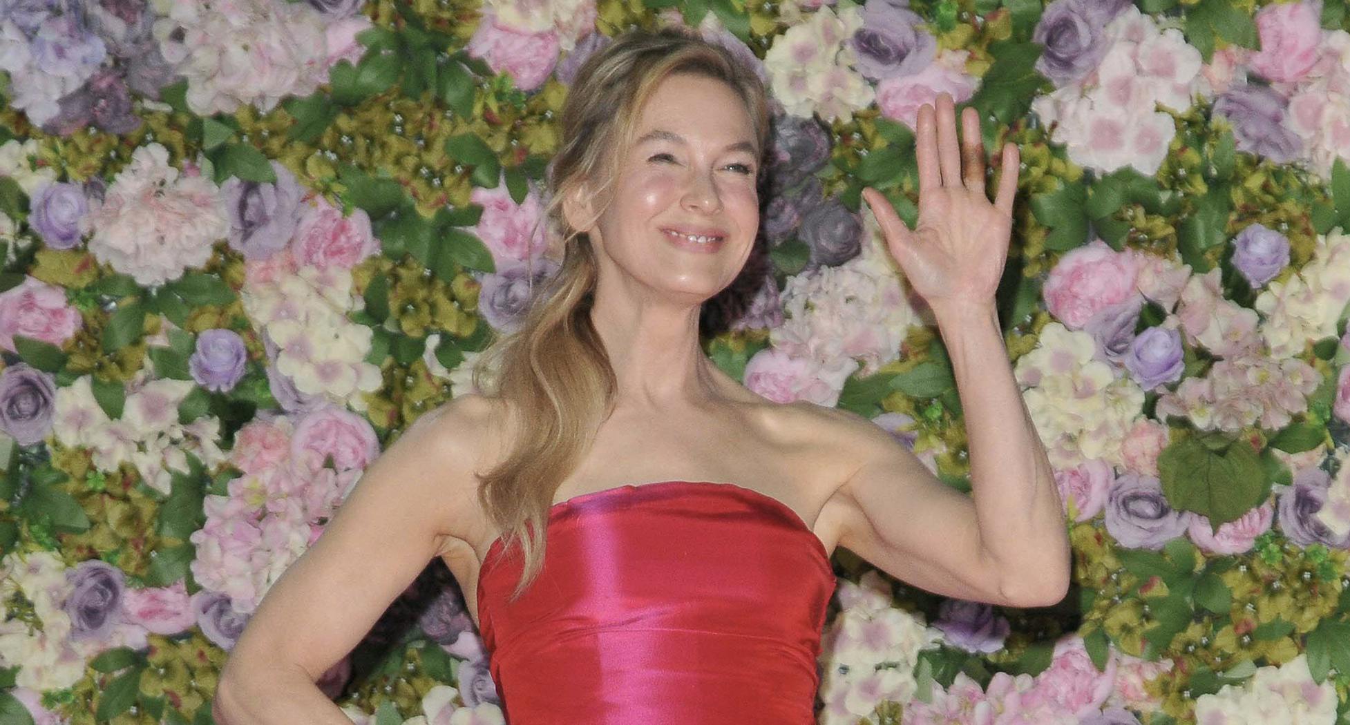Renee Zellweger's engagement joy
