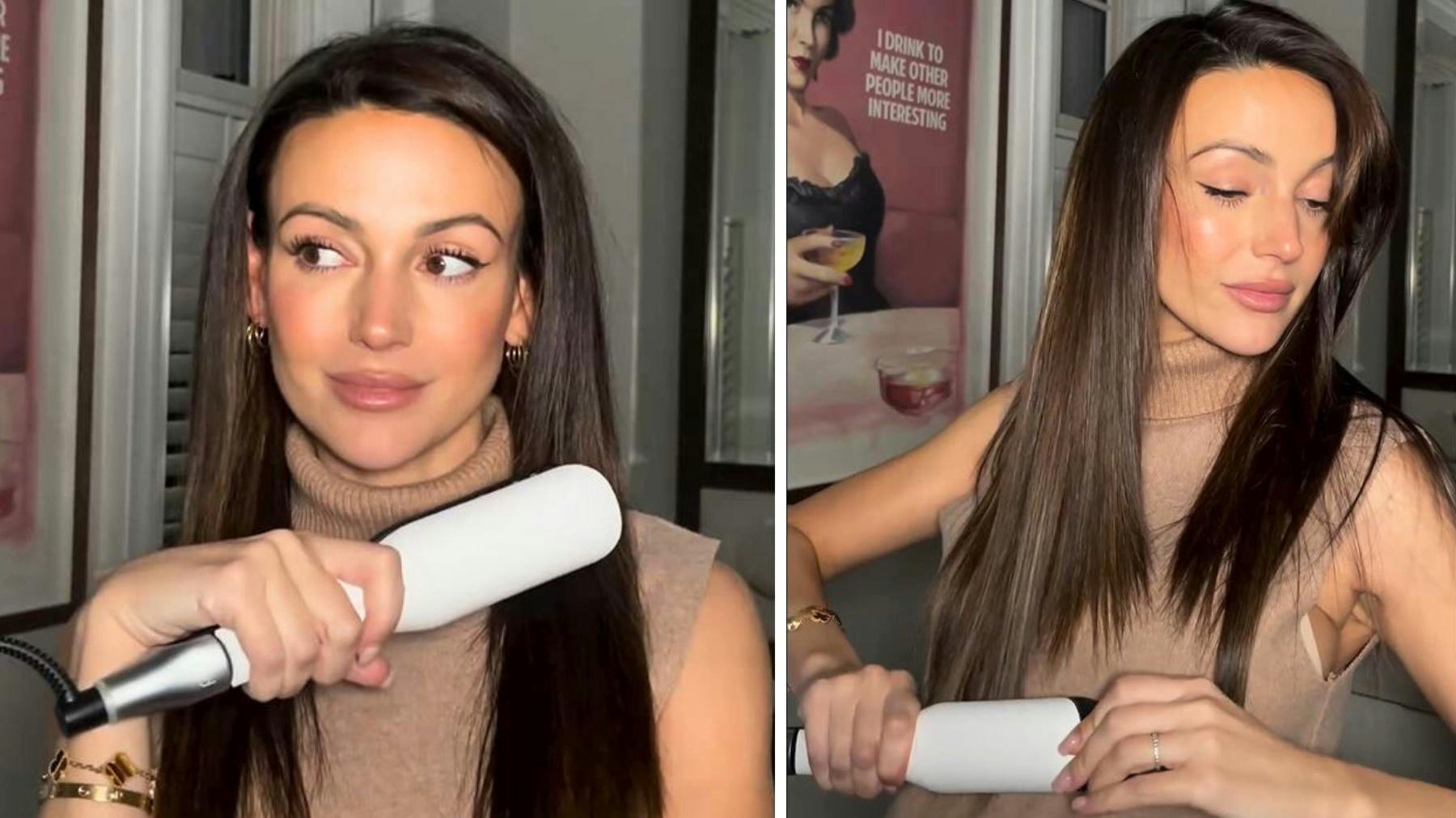Michelle Keegan's Secret To 'Glass Hair' Is This Ghd Tool