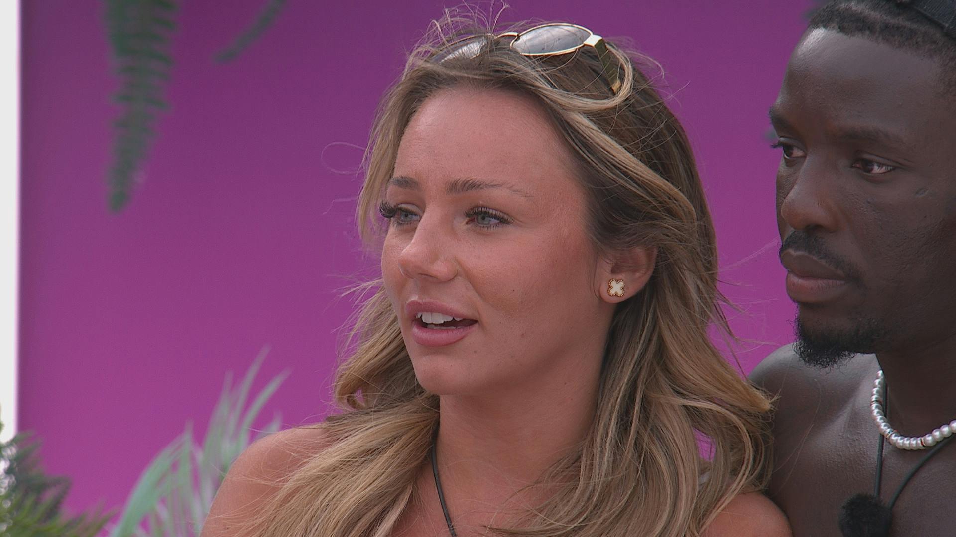 Love Island's Meg Moore spotted with 'nemesis' co-star