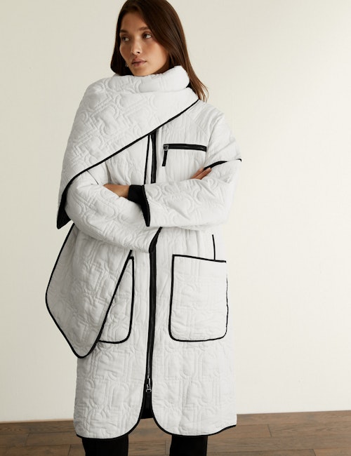 The Sold-Out Scarf Coat You’ve Seen On Instagram Is The Best Way To ...