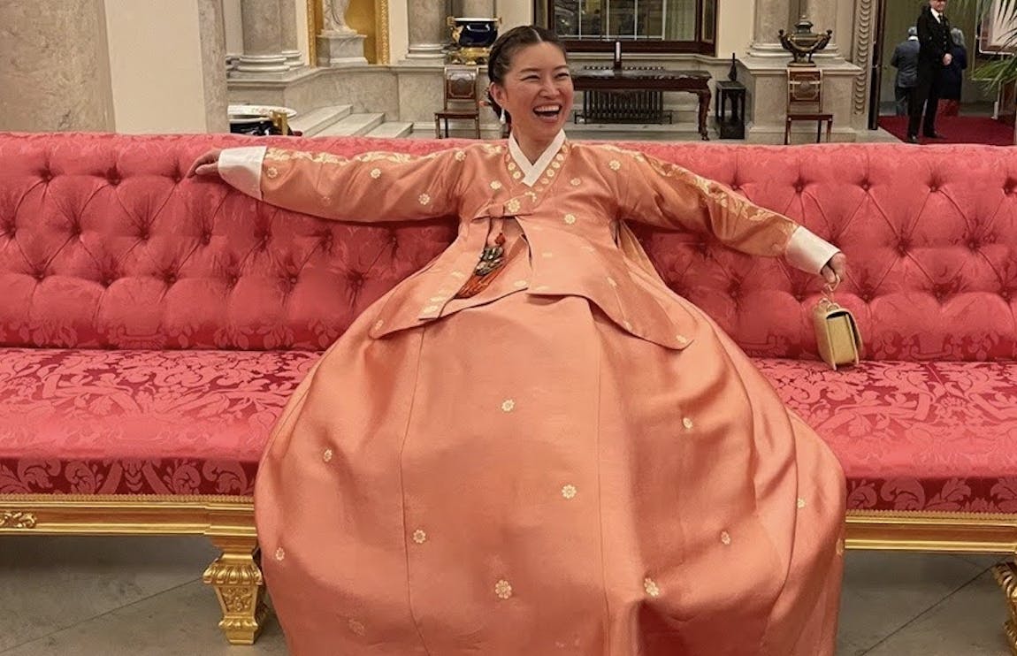 Rejina Pyo Wore A Royal Hanbok To Buckingham Palace | Fashion | Grazia