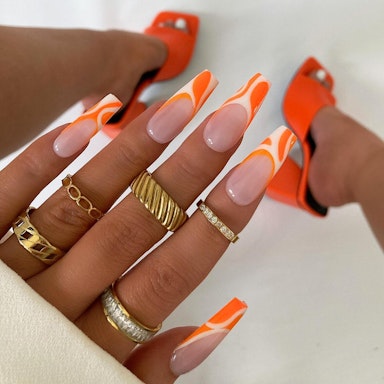 The 40 Best Orange Nail Designs 2025