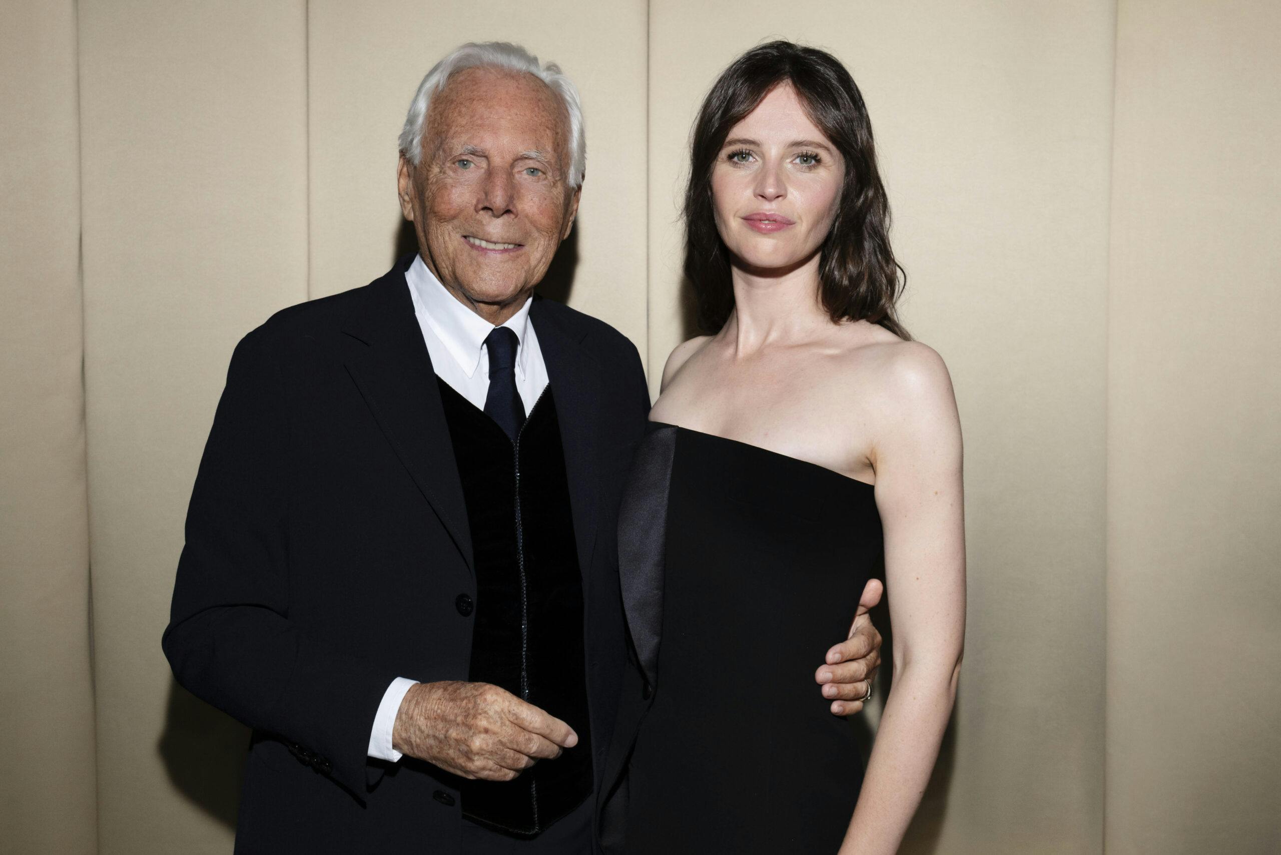 What Went Down When Felicity Jones Met Mr Armani