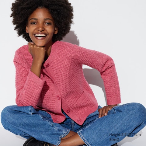 This Viral Uniqlo Knitted Jacket Is The Dream Winter Staple